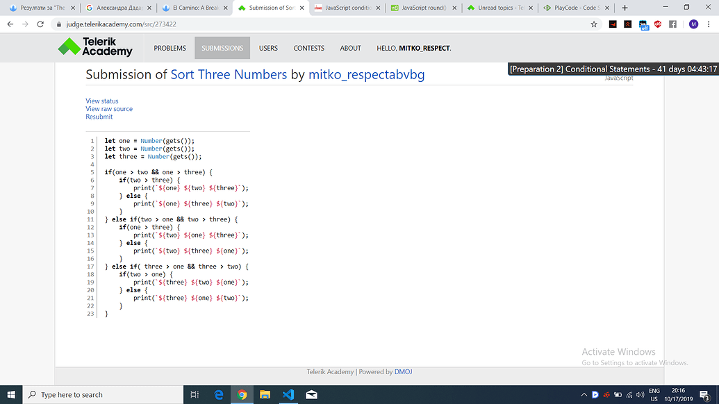 Sort Three Numbers - Alpha Preparation - Telerik Academy Forum Sort Three Numbers - Alpha Preparation - Telerik Academy Forum